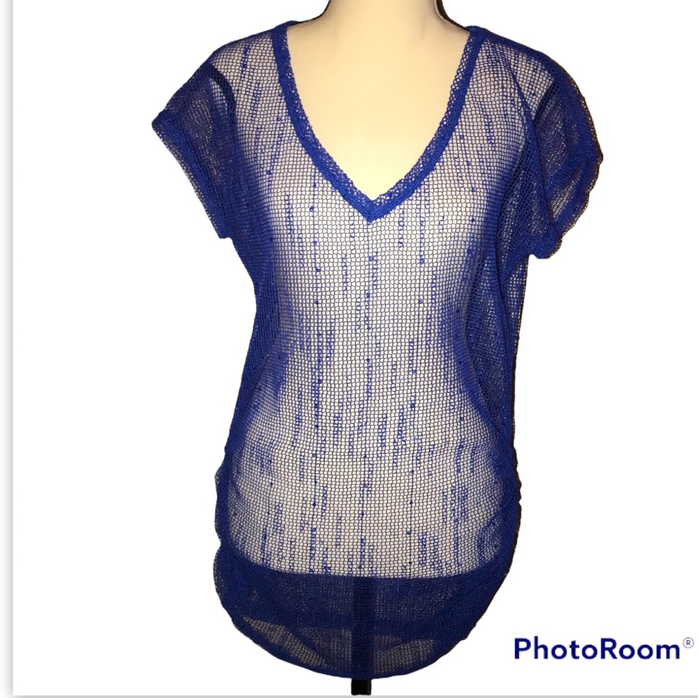 Jordan Taylor Collection Mesh Swimwear Cover Up - Gem